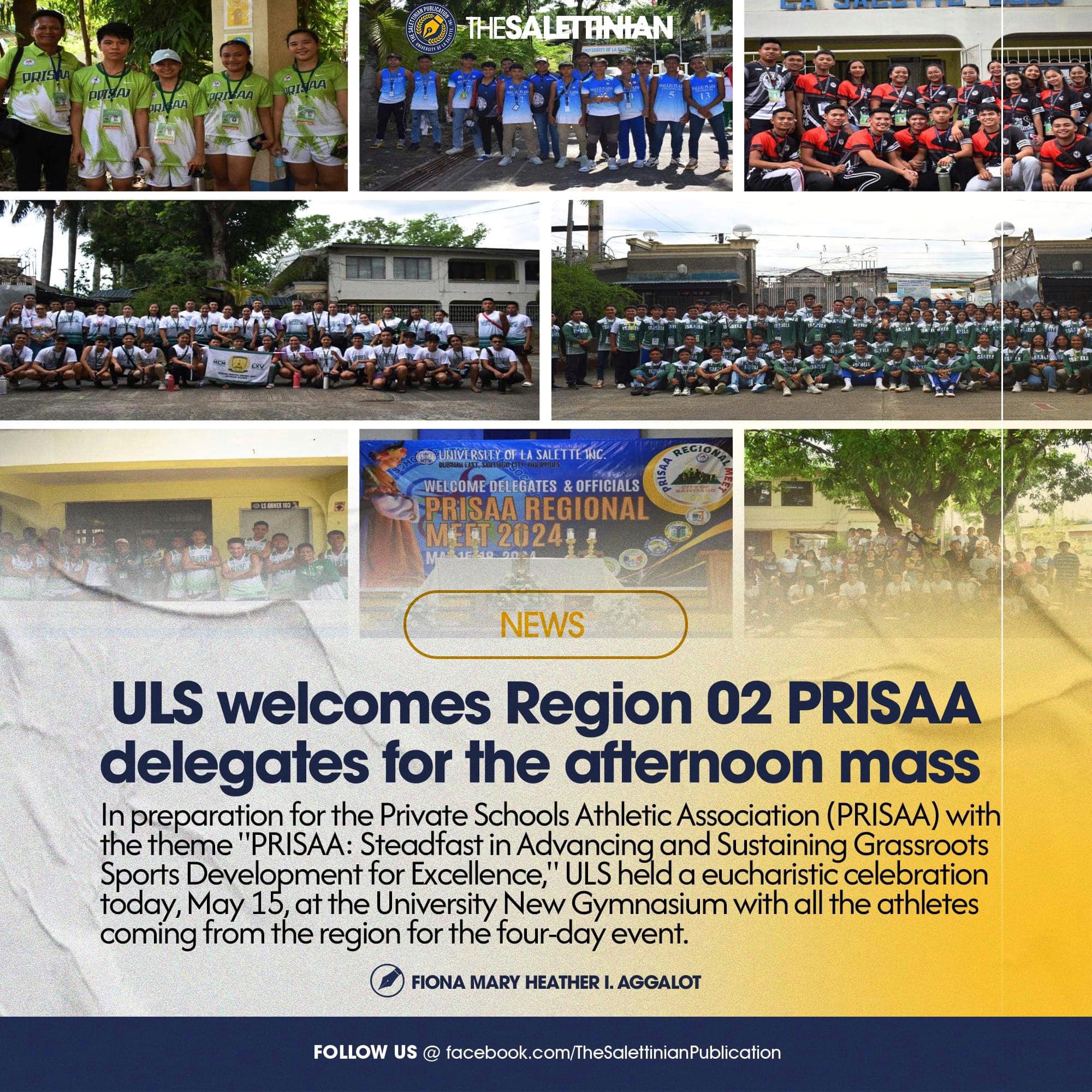 ULS welcomes Region 02 PRISAA delegates - University of La Salette Inc.